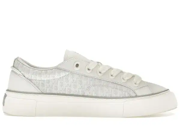 Dior B33 Sneaker - White Smooth Calfskin And Dior Oblique Jacquard